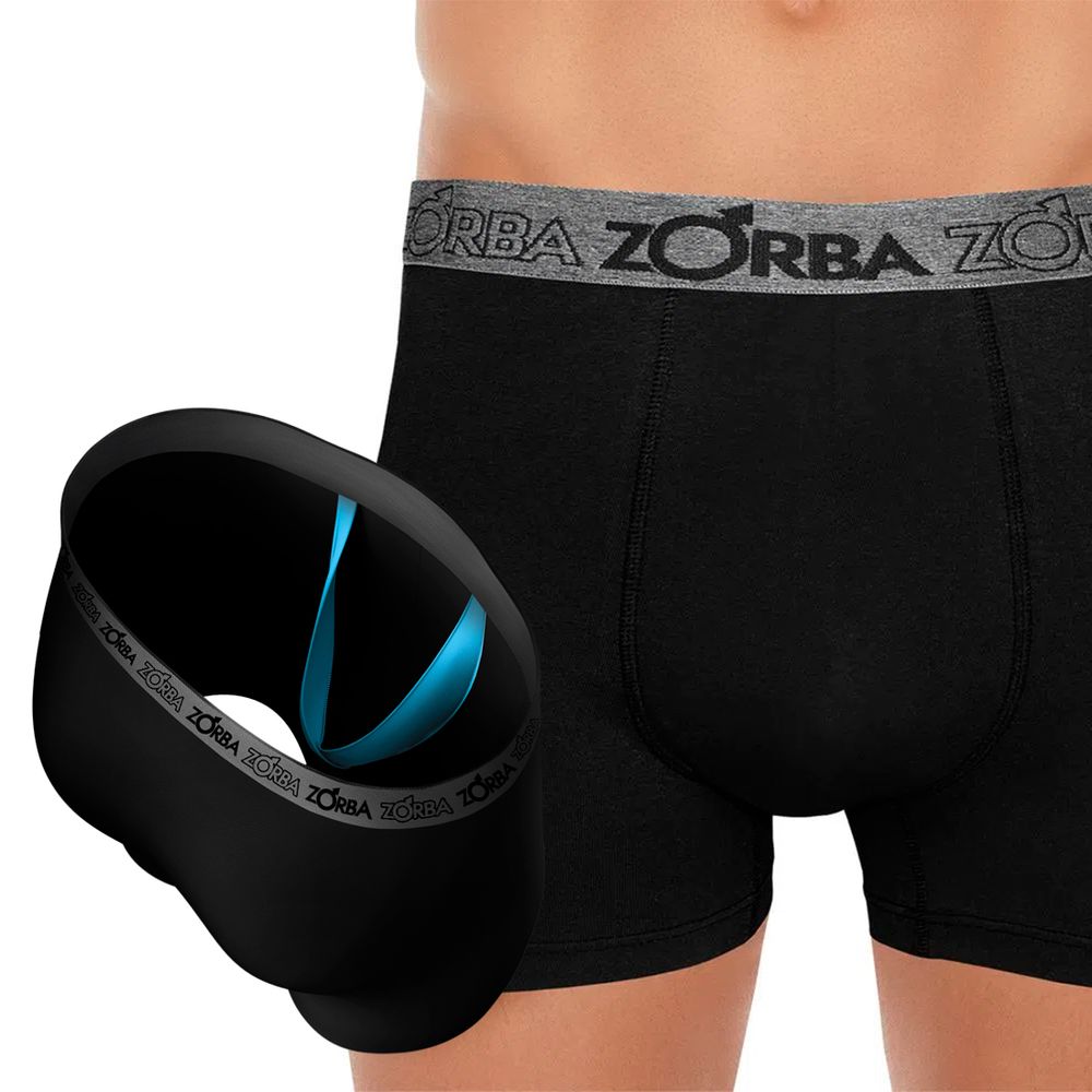 Kit 3 Cuecas Zorba Boxer com Suporte Anatômico 667 - HBI Store